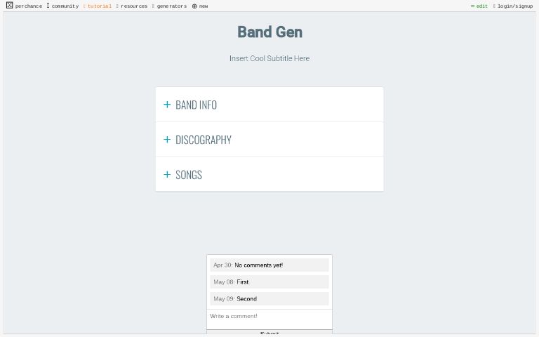 Band Generator