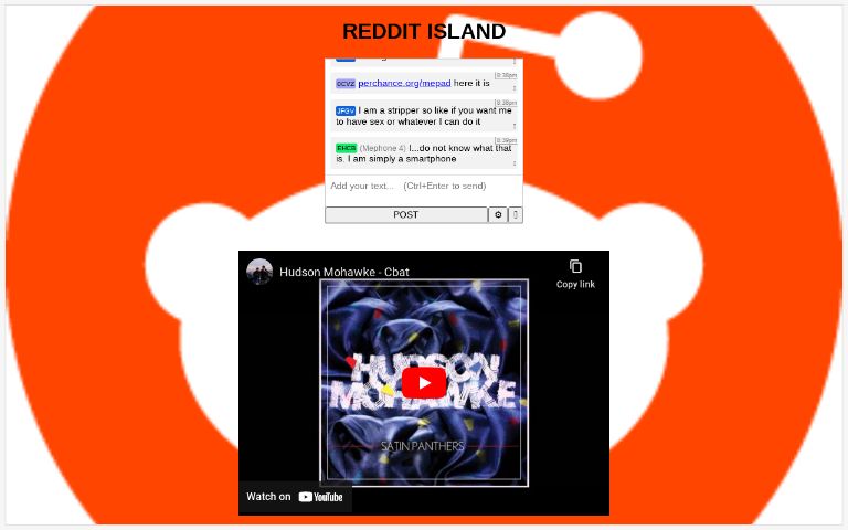 REDDIT ISLAND ― Perchance Generator