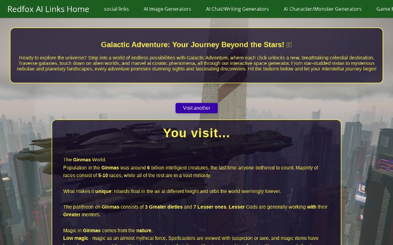 You visit... ― Perchance Generator