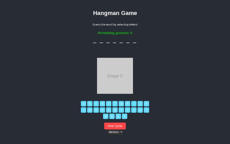 Hangman Game ― Perchance Generator