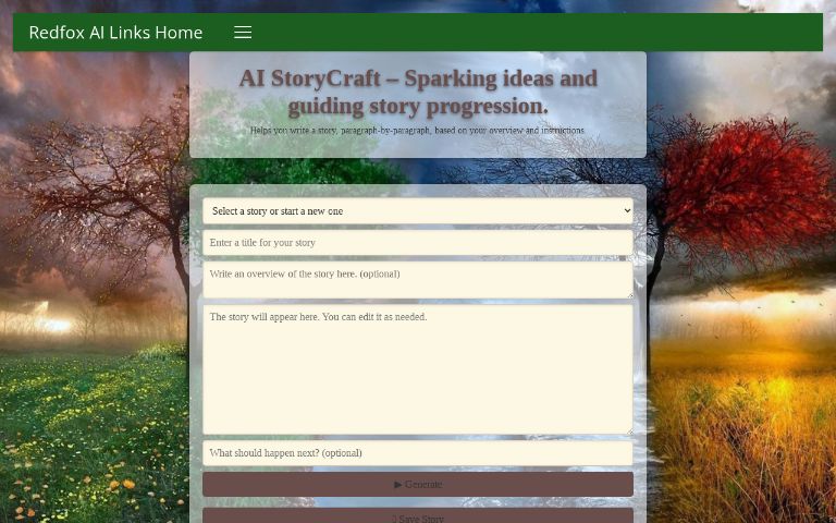 AI StoryCraft – Sparking ideas and guiding story progression ...