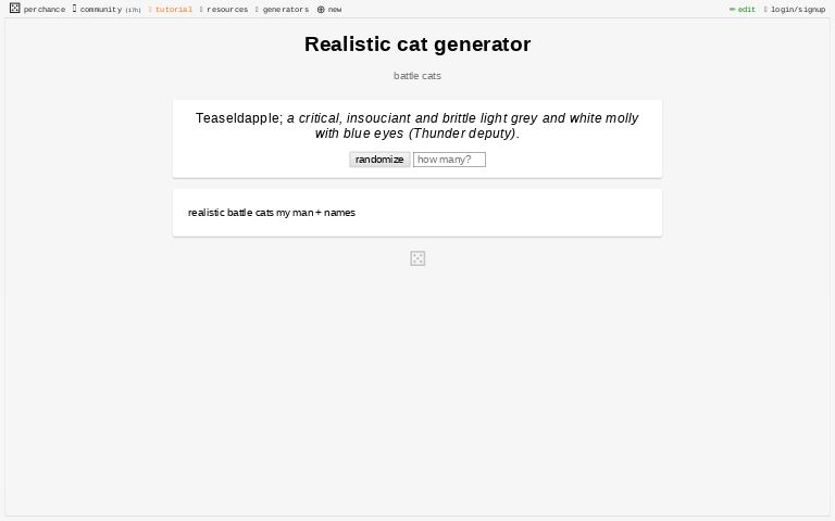 Realistic cat generator