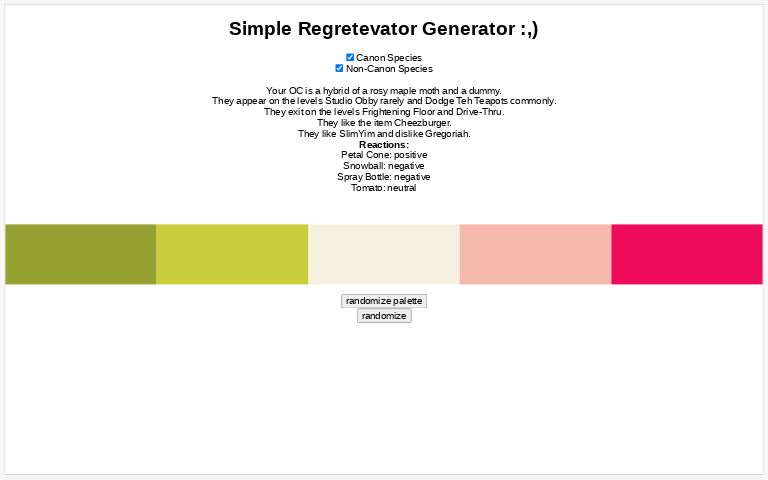 Simple Regretevator Generator :,)