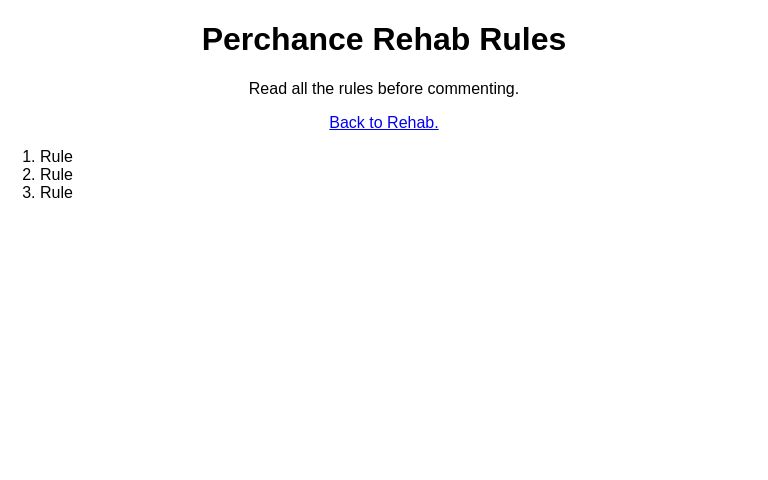 Perchance Rehab Rules ― Perchance Generator