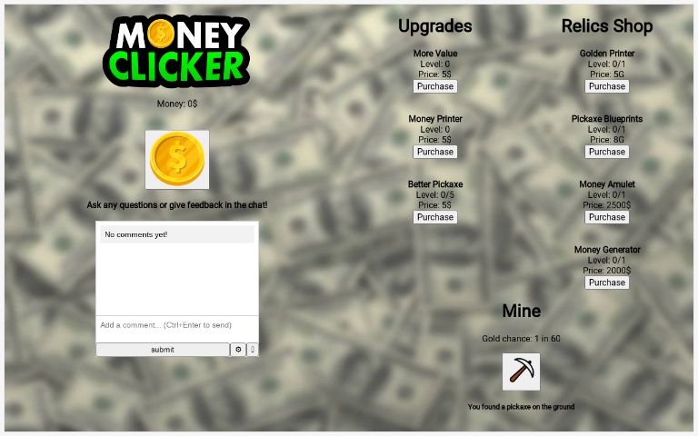 Money Clicker ― Perchance Generator