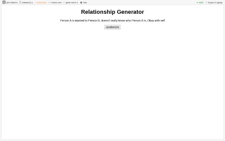 Relationship Generator