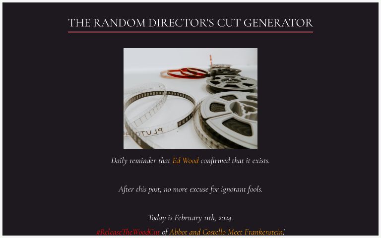 The Random Director's Cut Generator