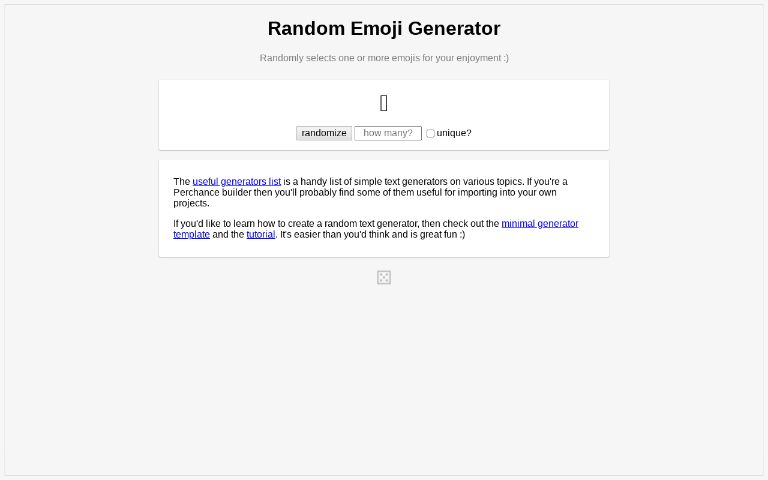 Random Emoji Generator