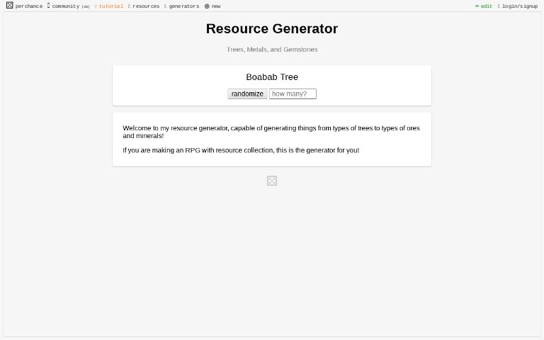 Resource Generator