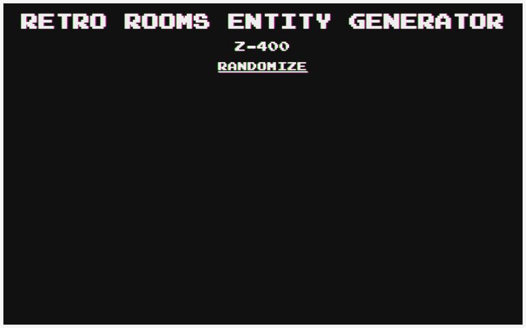 Retro Rooms Entity Generator