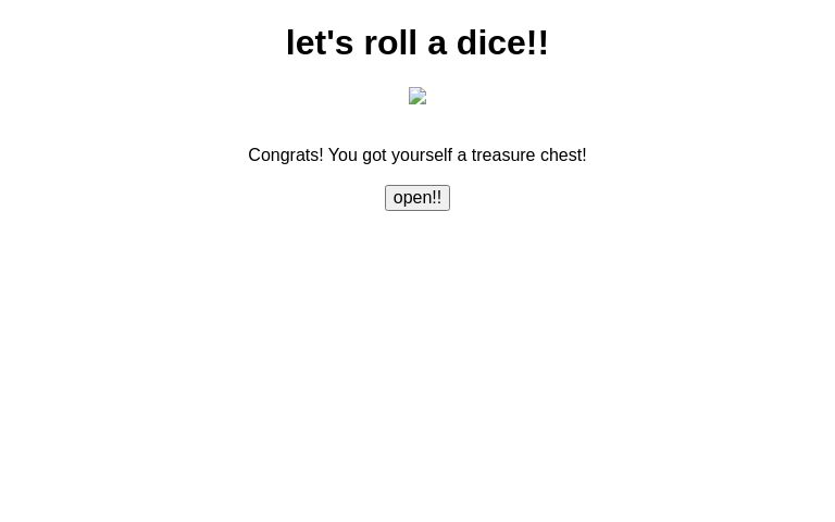 let's roll a dice!! ― Perchance Generator