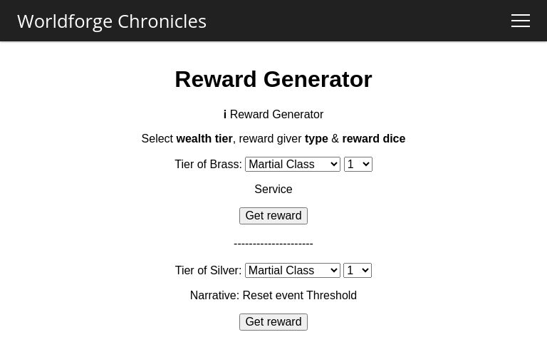 Reward Generator