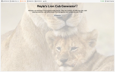 Reyla's Lion Cub Generator♡