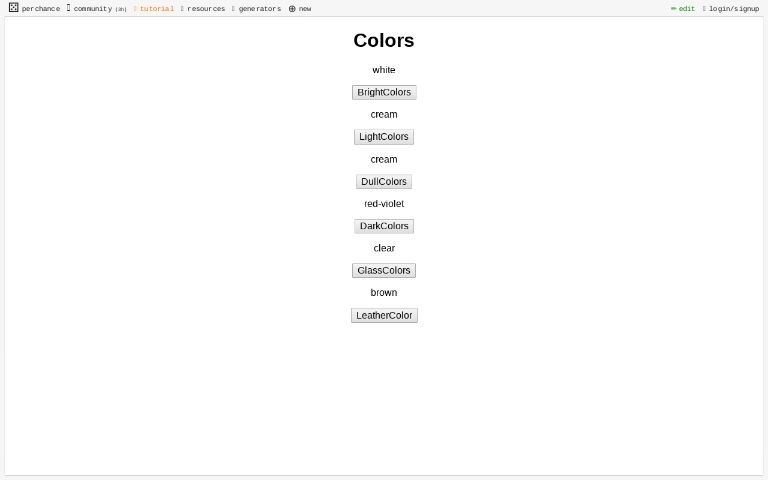 Colors ― Perchance Generator