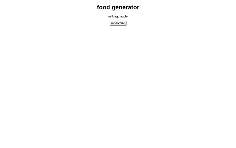 food generator