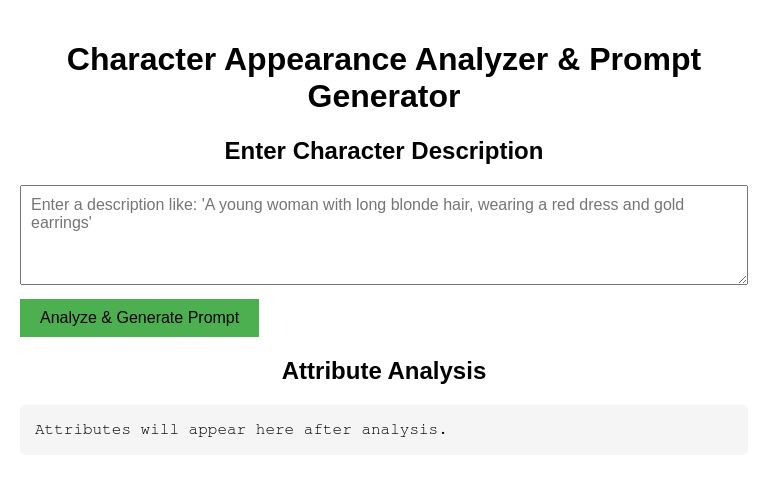 Character Appearance Analyzer & Prompt Generator