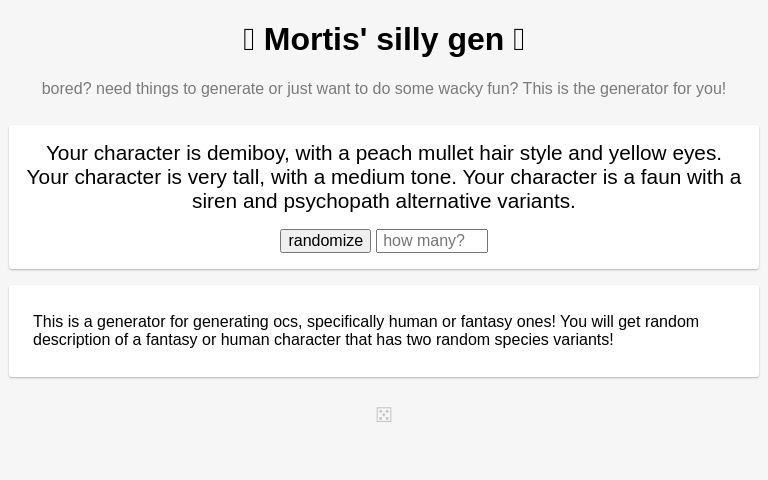 ⛓ Mortis' silly gen ⛓