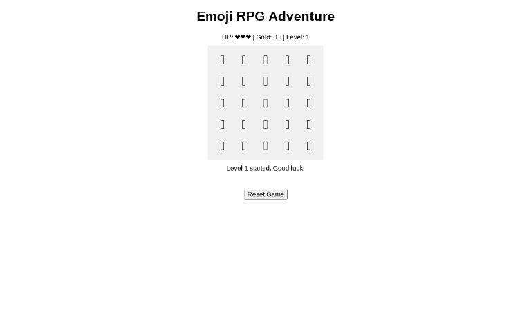 Emoji RPG Adventure ― Perchance Generator