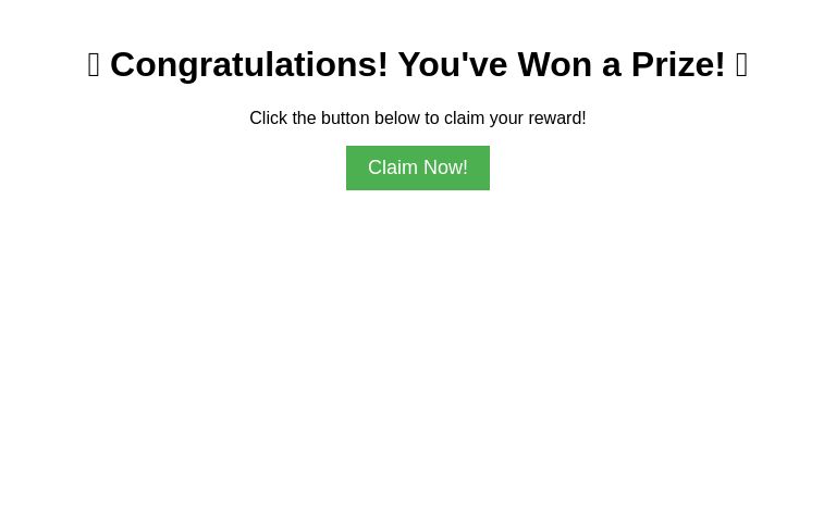 🎉 Congratulations! You've Won a Prize! 🎉 ― Perchance Generator
