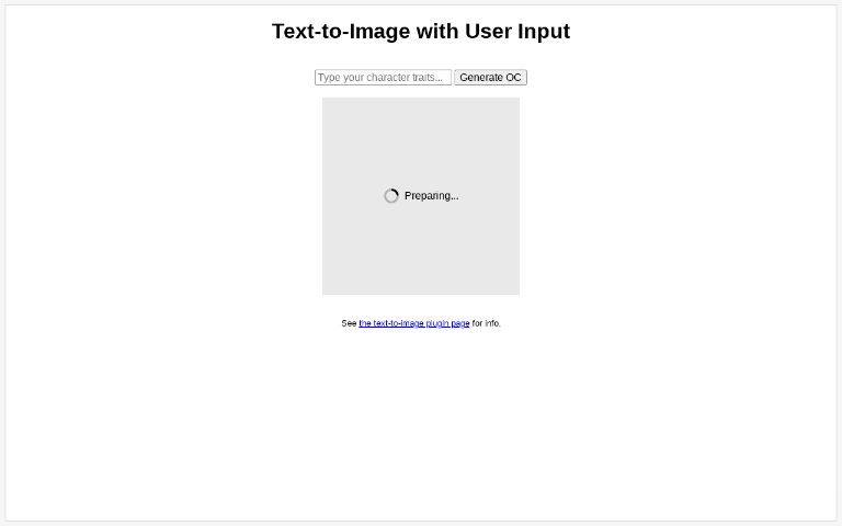 Text-to-Image with User Input ― Perchance Generator