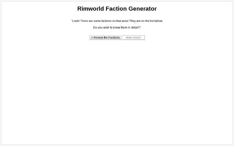 Rimworld Faction Generator