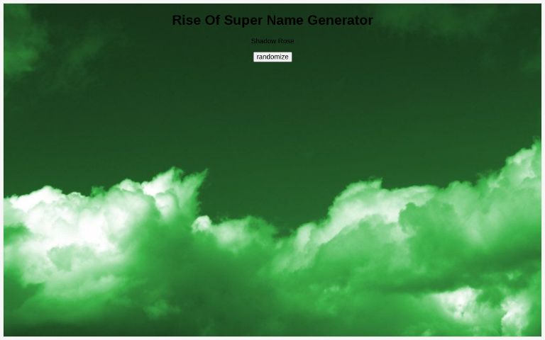 Rise Of Super Name Generator