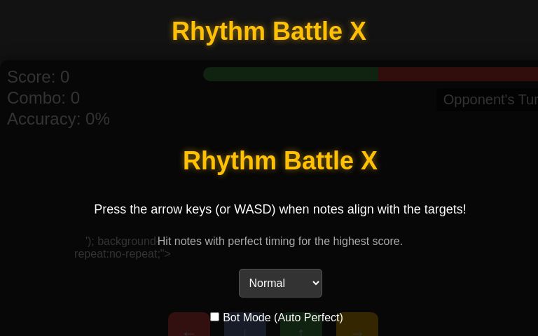 Rhythm Battle X ― Perchance Generator