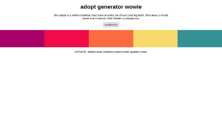 adopt generator wowie