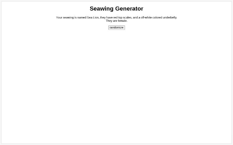 Seawing Generator