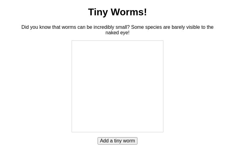 Tiny Worms! ― Perchance Generator