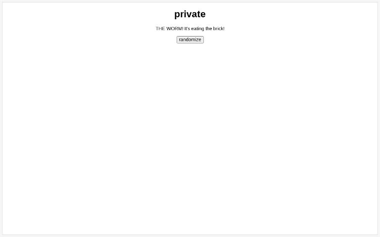 private ― Perchance Generator