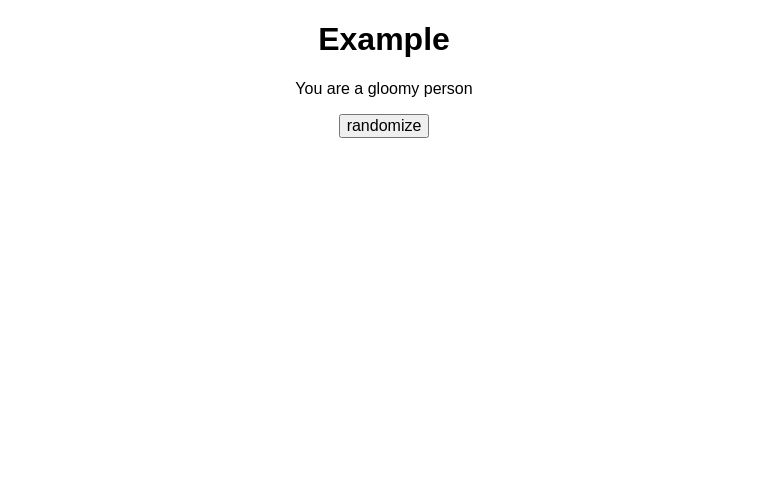 Example ― Perchance Generator