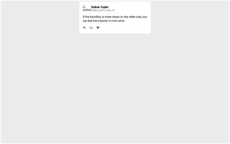 Tweet Template ― Perchance Generator