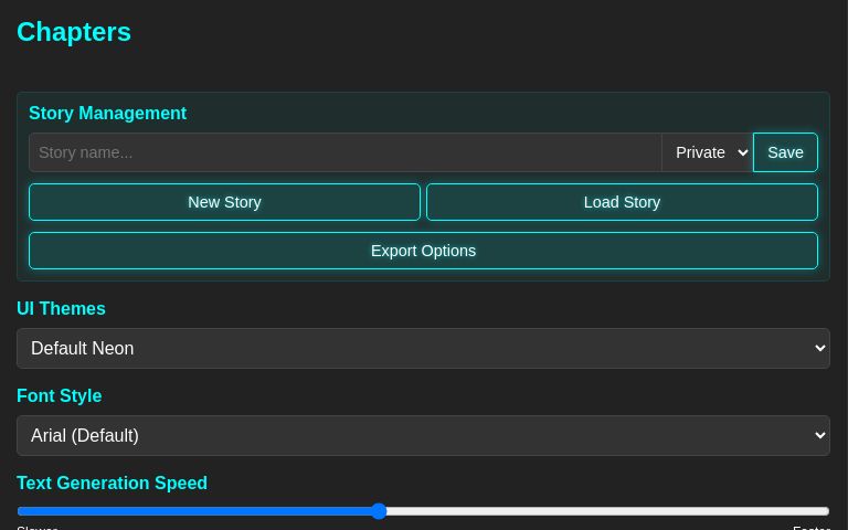 Master Tool Infinite AI-Generated Story