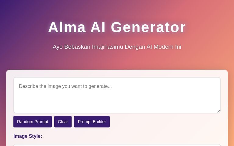 Alma AI Generator