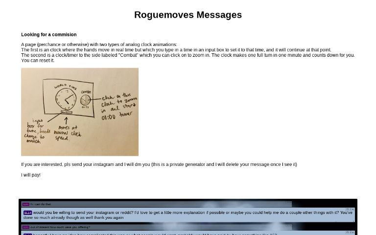 Roguemoves Messages ― Perchance Generator