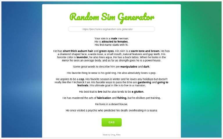 Random Sim Generator
