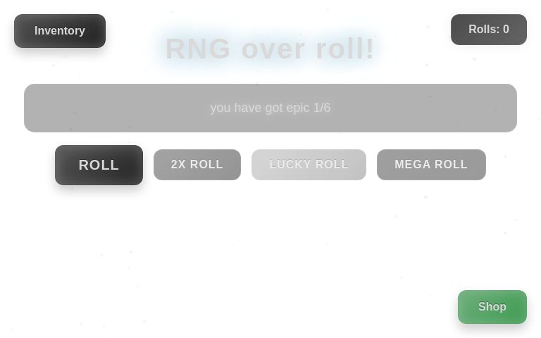 RNG over roll! ― Perchance Generator