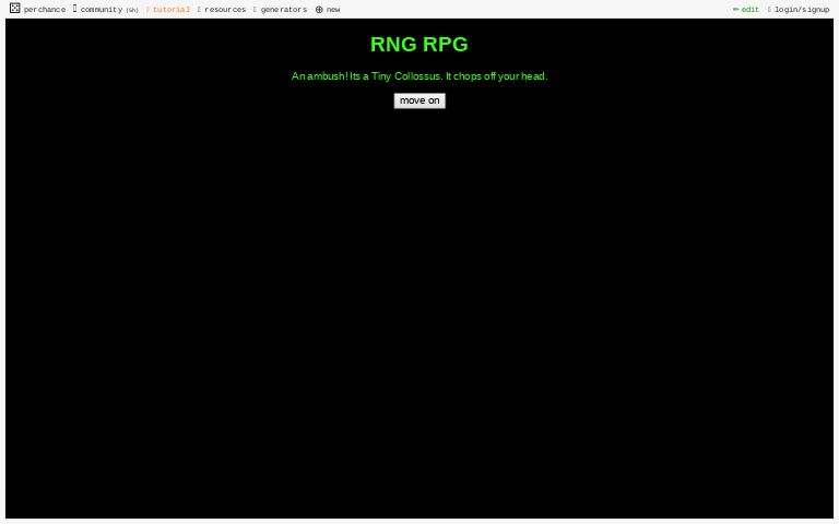 RNG RPG ― Perchance Generator