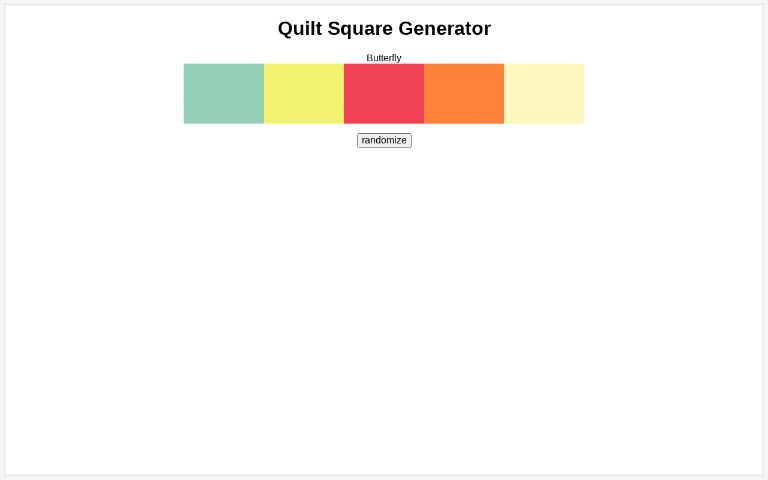 Quilt Square Generator