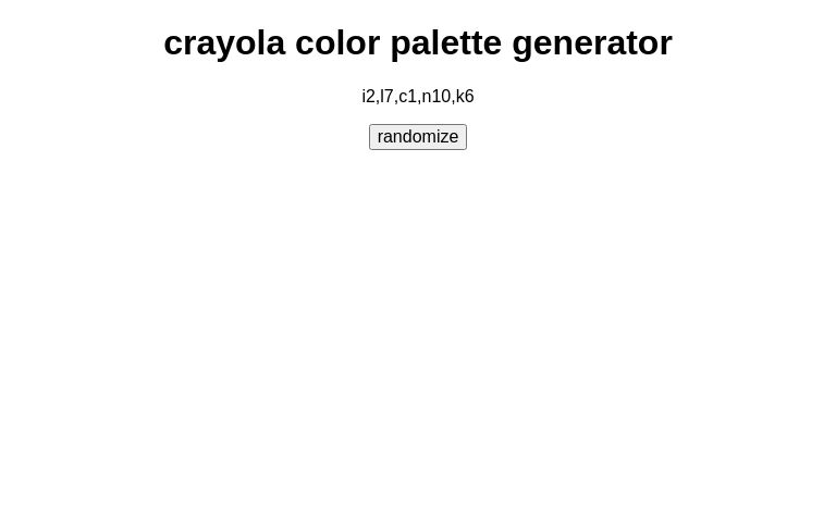 crayola color palette generator