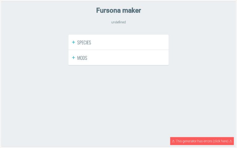 Fursona maker ― Perchance Generator