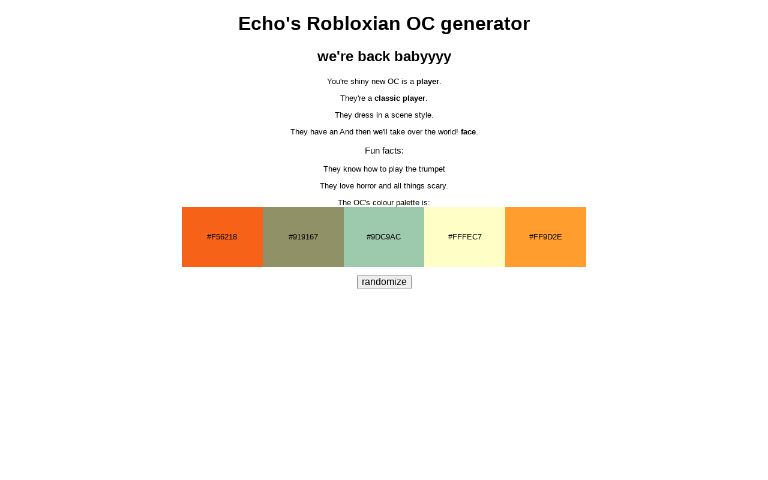 Echo's Robloxian OC generator