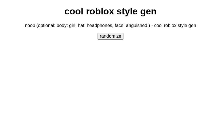 cool roblox style gen