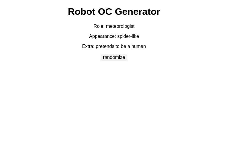 Robot OC Generator