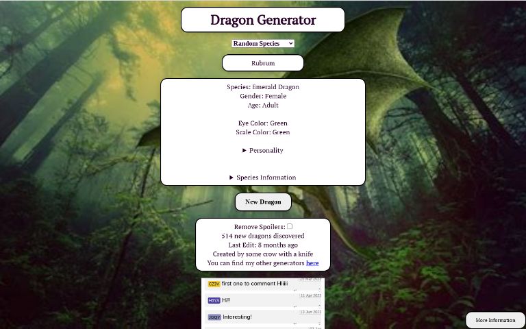Dragon Generator