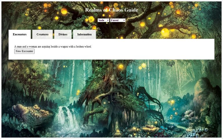 Realms of Chaos Guide ― Perchance Generator