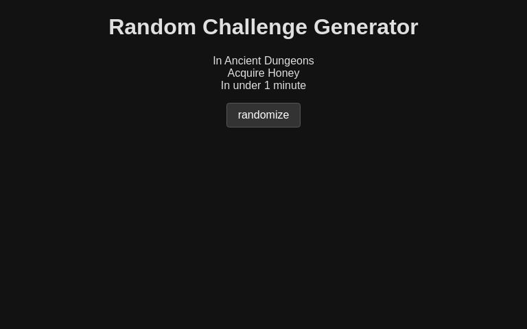 Random Challenge Generator