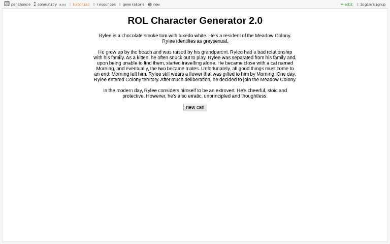 ROL Character Generator 2.0