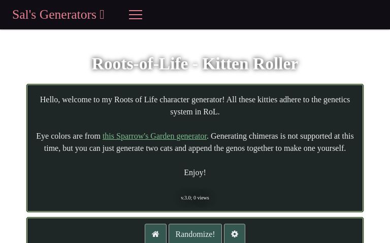 Roots-of-Life - Kitten Roller ― Perchance Generator